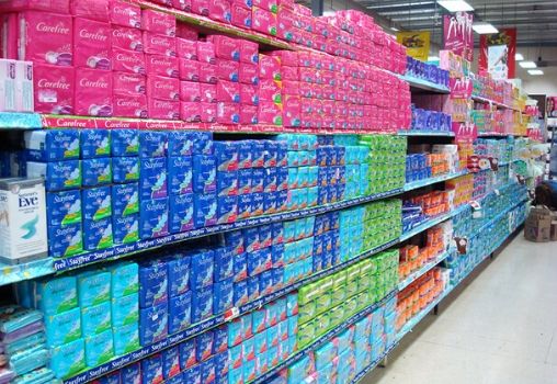 Sanitary Pad Ads Continue To Show Blue Blood