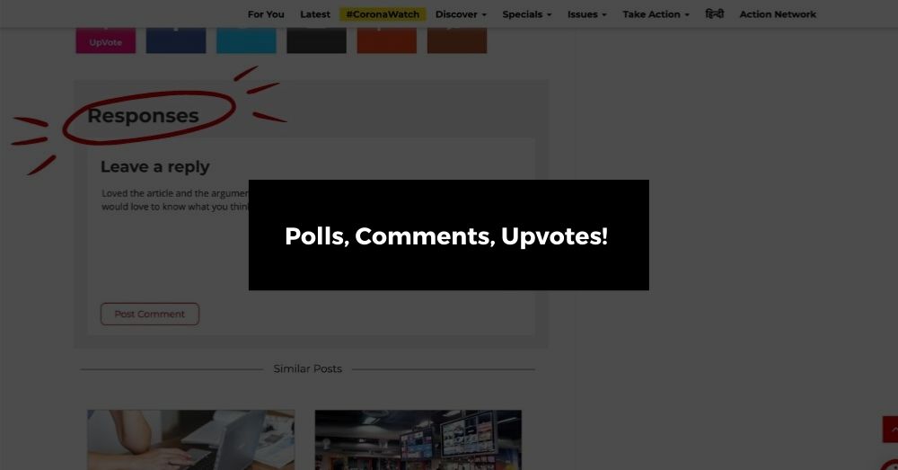 How To Increase Article Views Using Comment, Share, And UpVotes