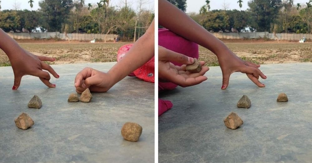 Children In Tripura Love These Two Games Played With Pebbles- Have You ...